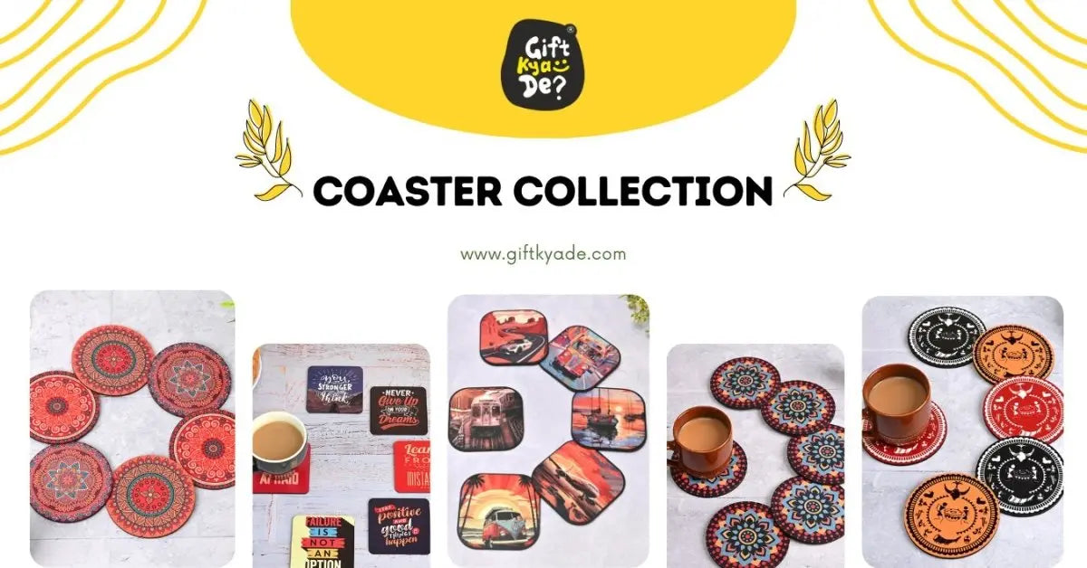 Buy Wooden Beverage Coasters Online - Gift Kya De