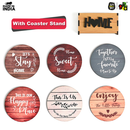 Buy Wooden Beverage Coasters Online - Gift Kya De
