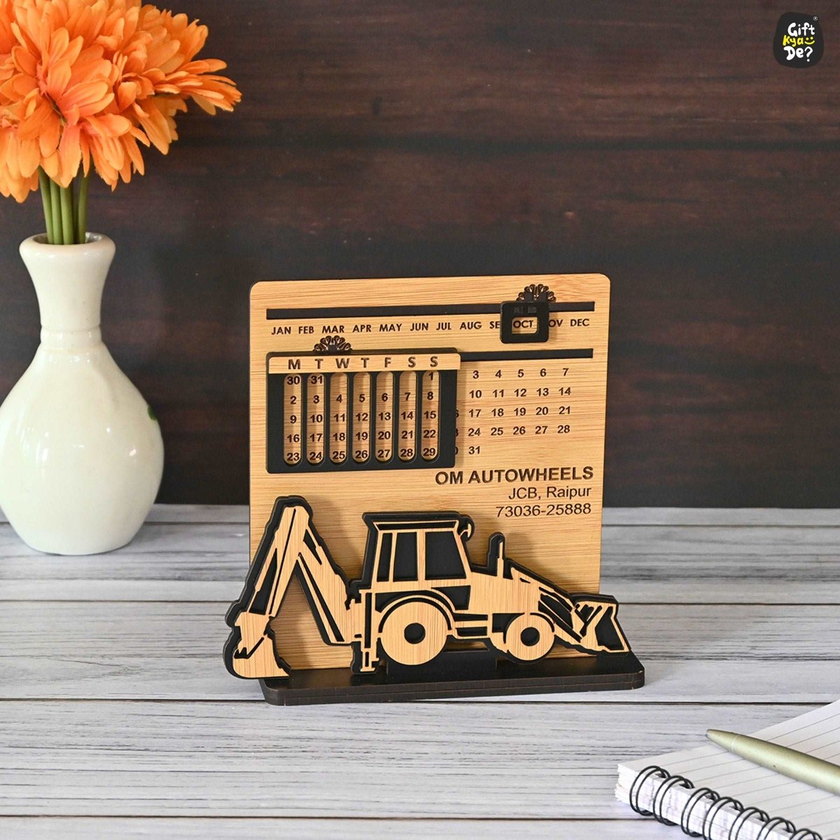 Customized Eco-Friendly JCB Calendar | Unique Calendar For Your Desk ...