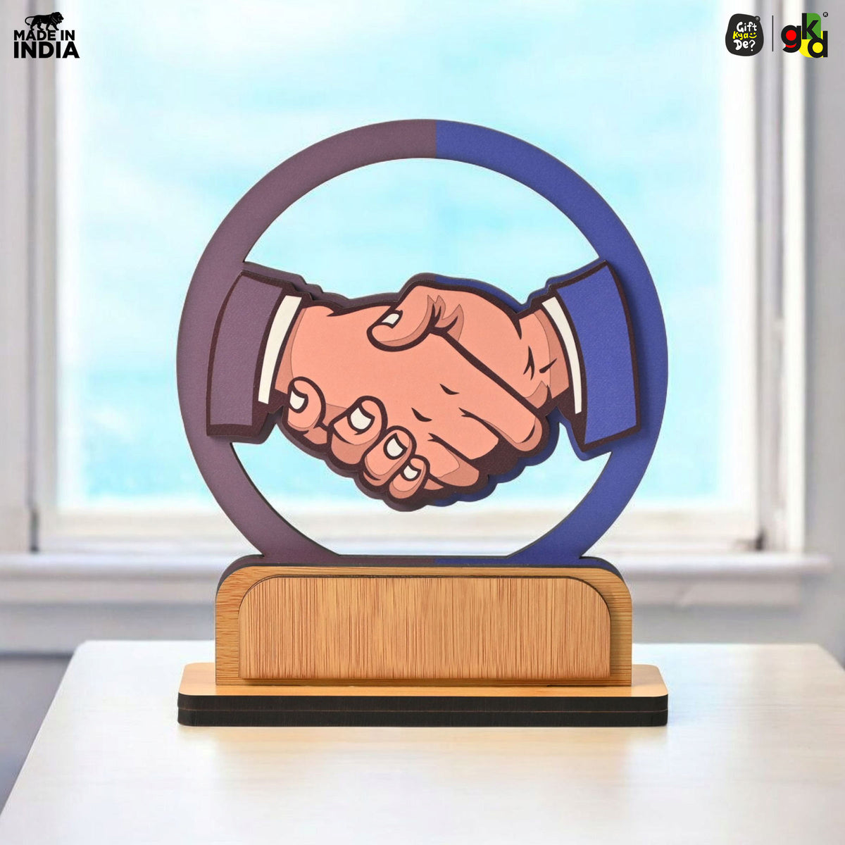 Handshake Memento Trophy | Partnership Award for Corporate Gifts ...